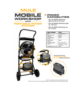 Mobile Workshop with Portable Power Station — MULE